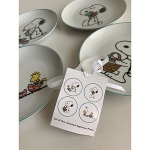 Peanuts | Dining | Peanuts Snoopy Woodstock Easter Set Of 4 Appetizer ...